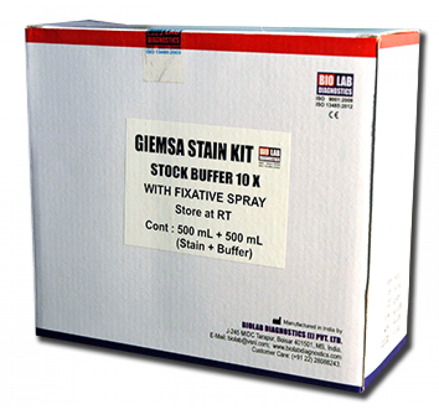 GEIMSA STAIN KIT (With Buffer 10X & Easyfix Spray)